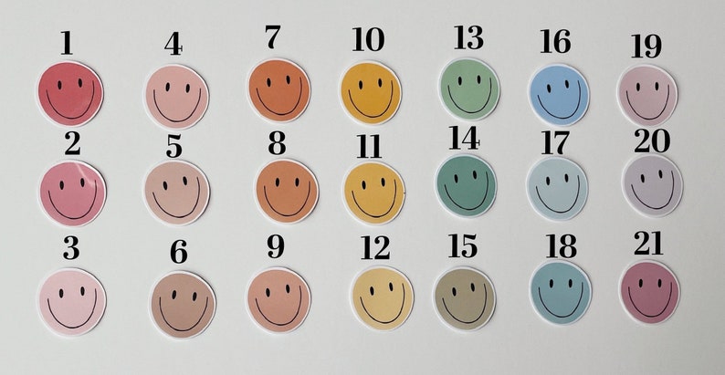 Mini Smiley Face Stickers - Etsy