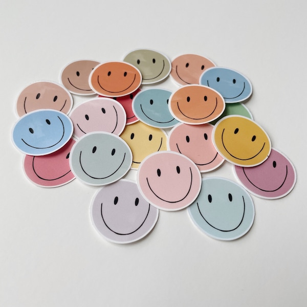 Smiley Face Stickers - Etsy