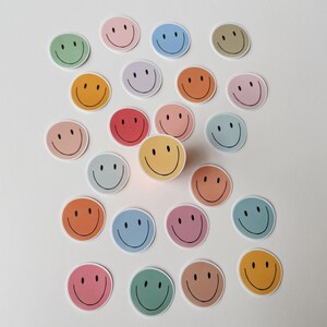 Mini Smiley Face Stickers - Etsy