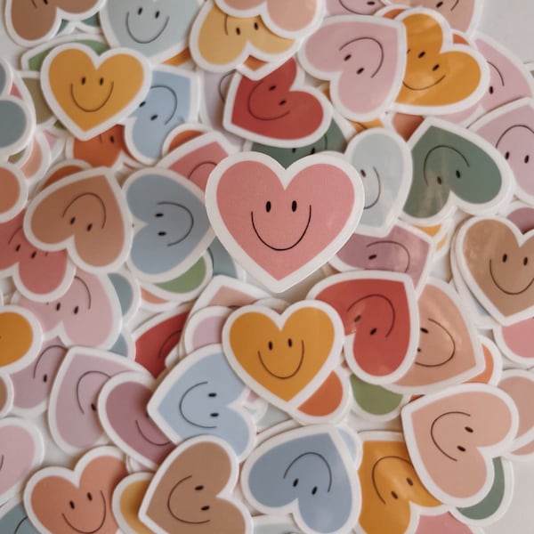 Small Heart Stickers - Etsy