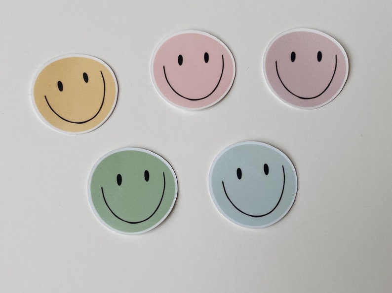 Mini Smiley Face Stickers - Etsy
