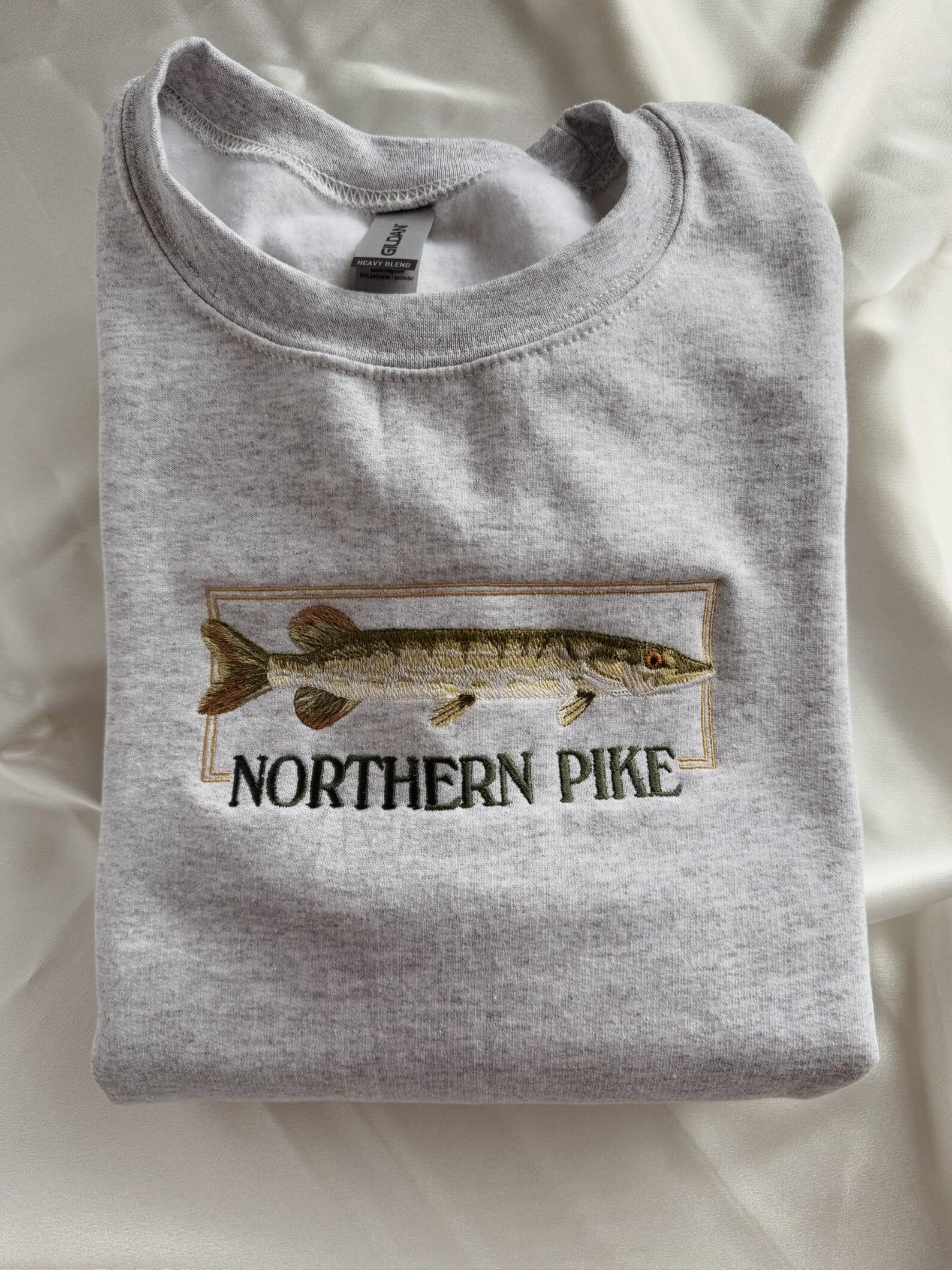 Embroidered Northern Pike Sweatshirt - Etsy