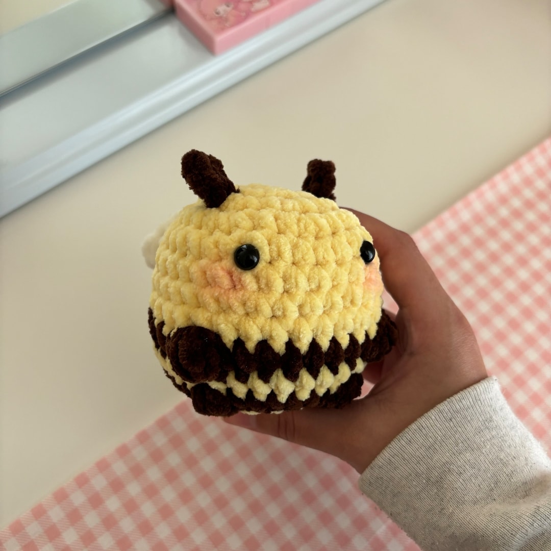 Chubby Bumblebee Plushie Crochet Amigurumi - Etsy