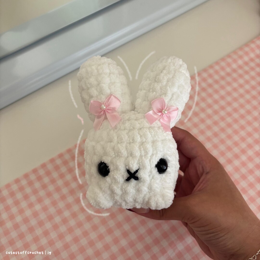 Coquette Miffy Plushie | Crochet | Amigurumi - Etsy