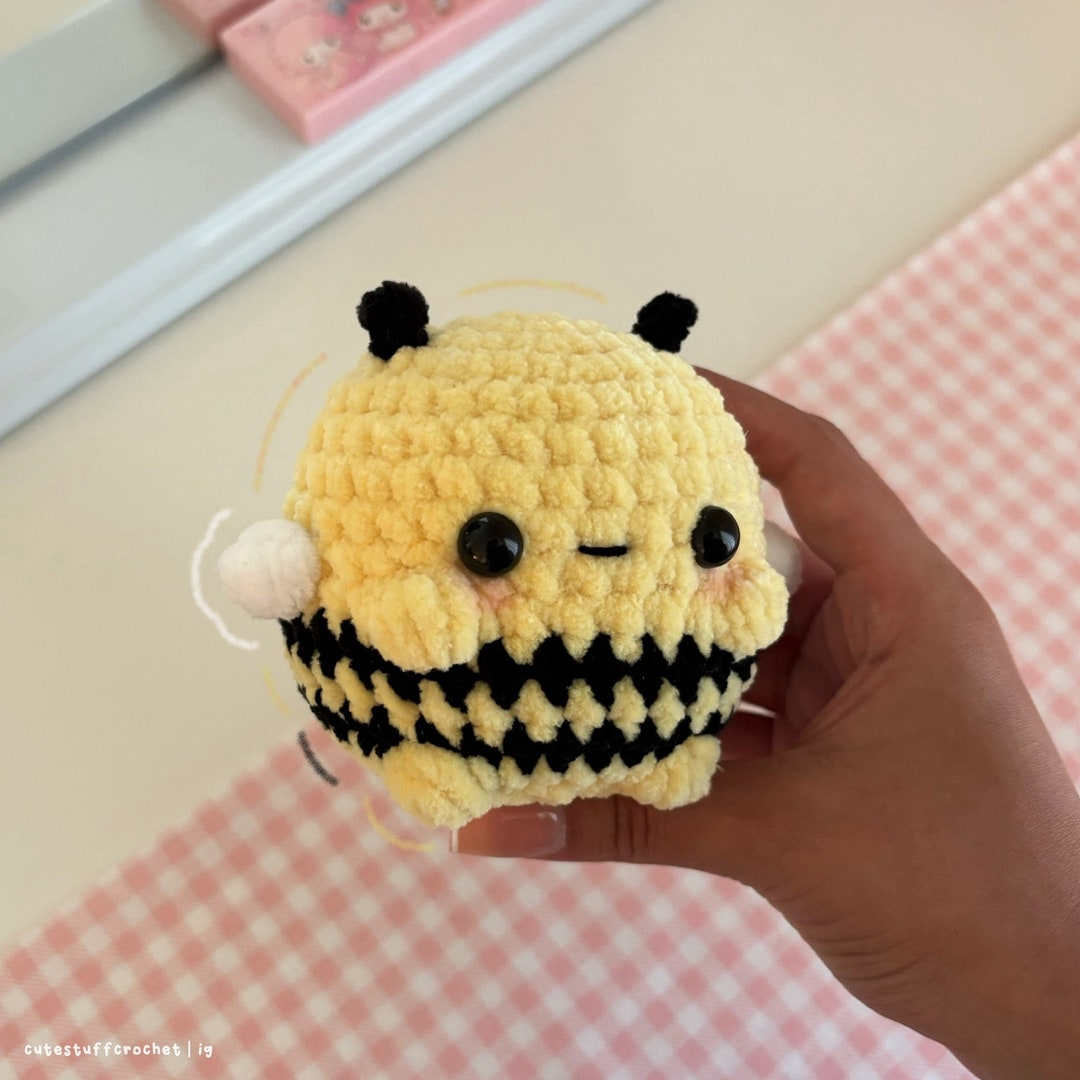 Chubby Bumblebee Plushie Crochet Amigurumi - Etsy
