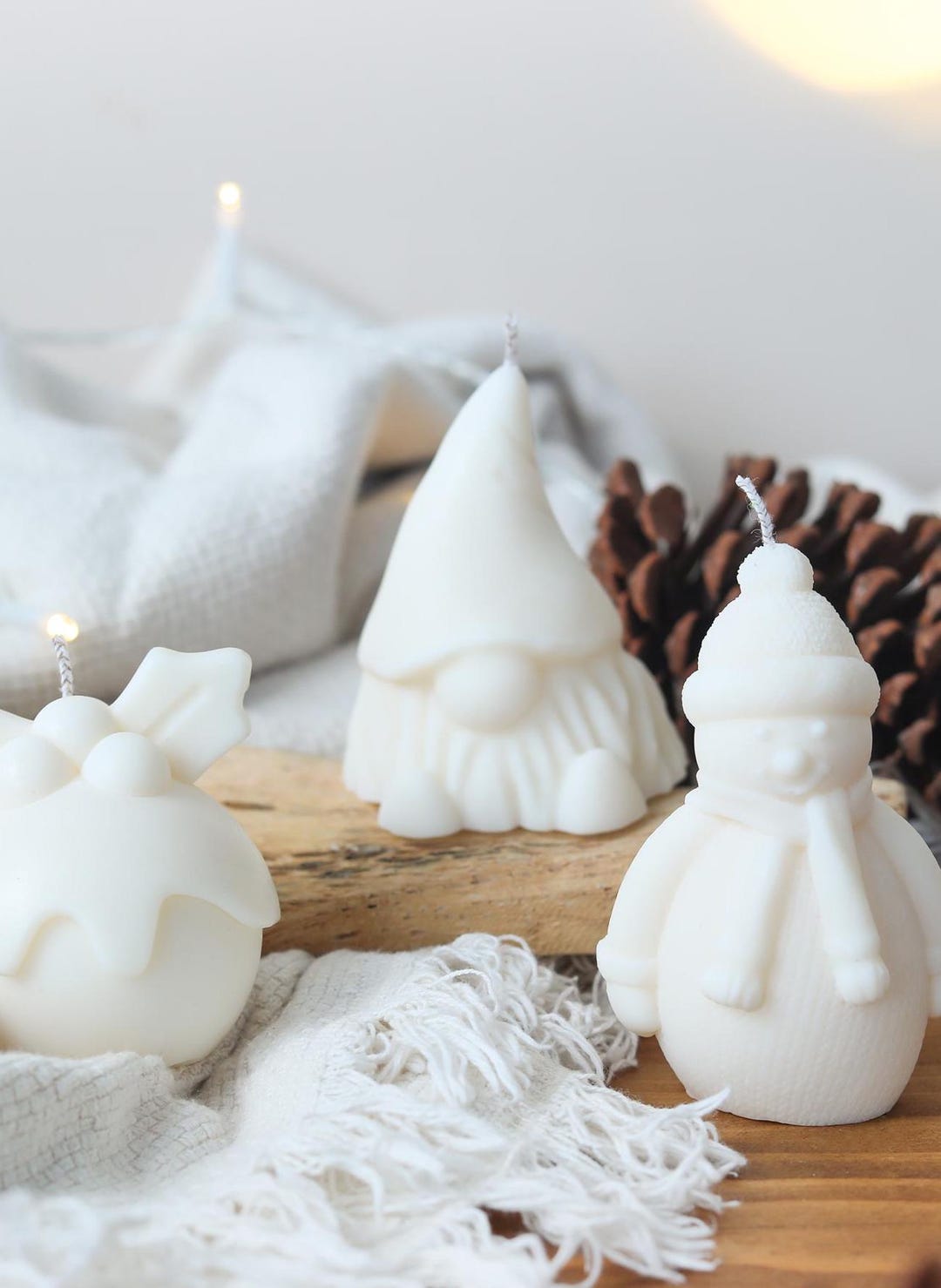 Gonk Candle/ Gnome Candle/ Christmas Candle/ Christmas Gift/ Christmas ...