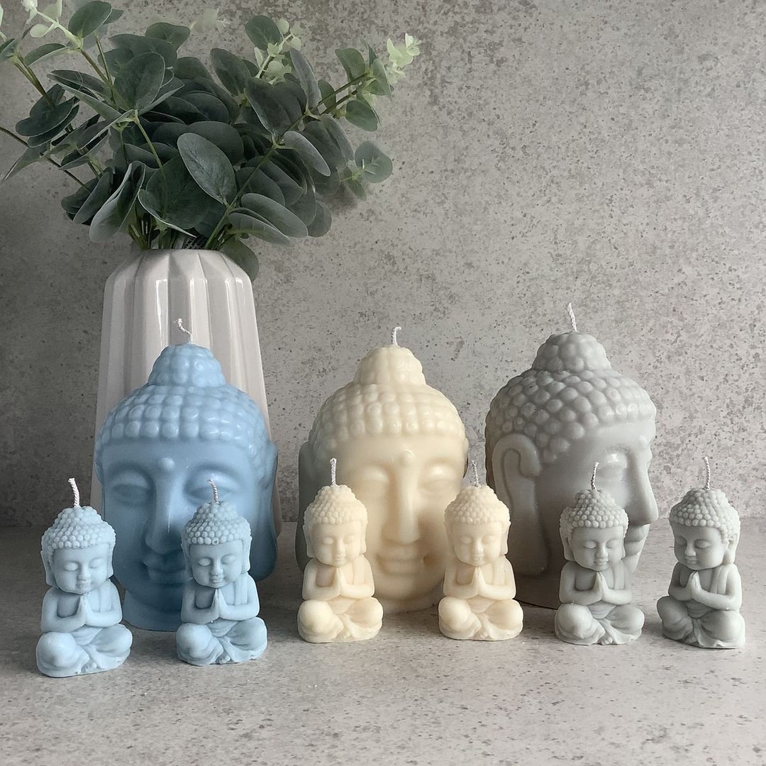 Full Buddha Cross Legged Buddha Candle Buddha Candle Funky - Etsy