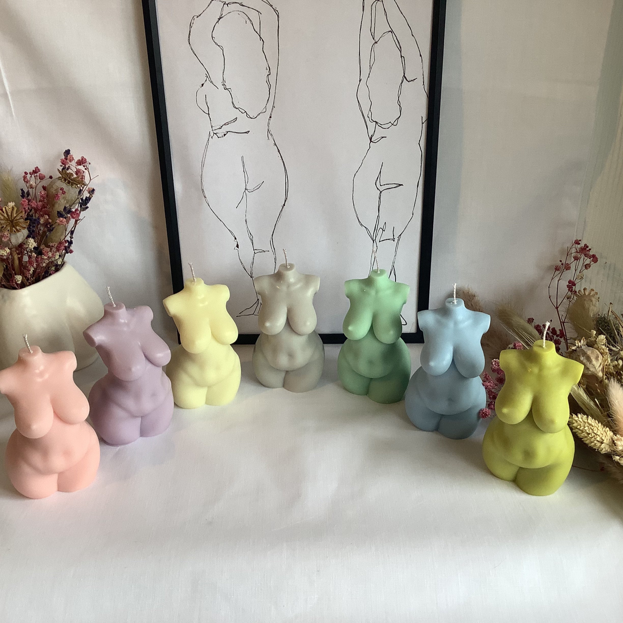 Curvy Female Torso Candle Naked Candle Lady Candle - Etsy