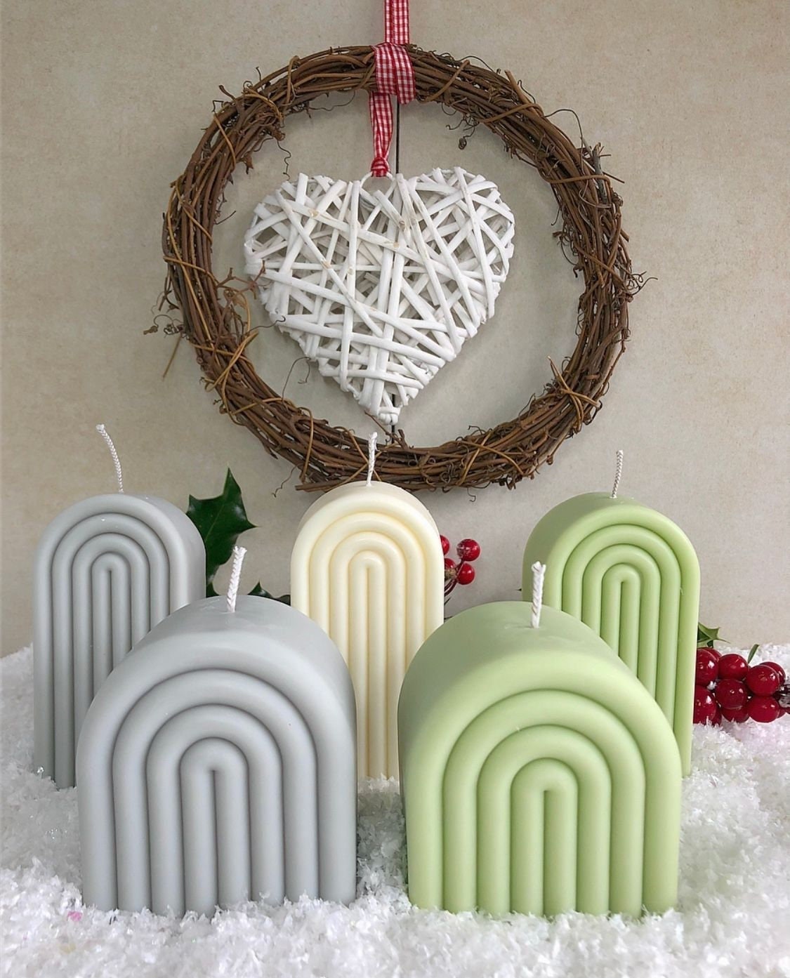 Rainbow Arch Candle / Arch Candle / Rainbow Candle / Art Home - Etsy