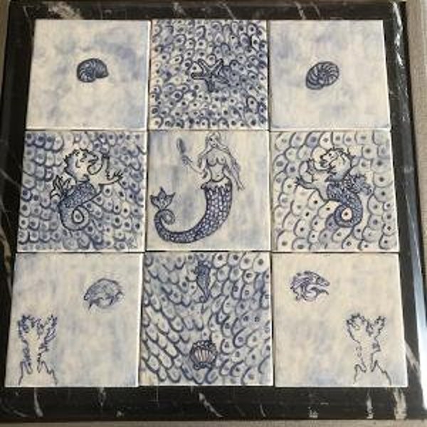 Mermaid Tile - Etsy