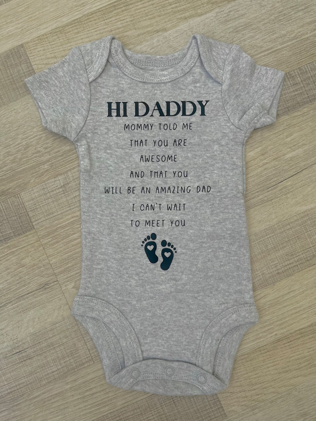 Hi Daddy | Baby Surprise Onesie | Introduce Baby | Pregnant ...