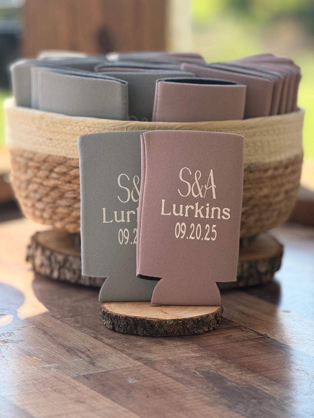 Custom Screen Printed Can Koozie | Personalized Party Favor | Wedding ...