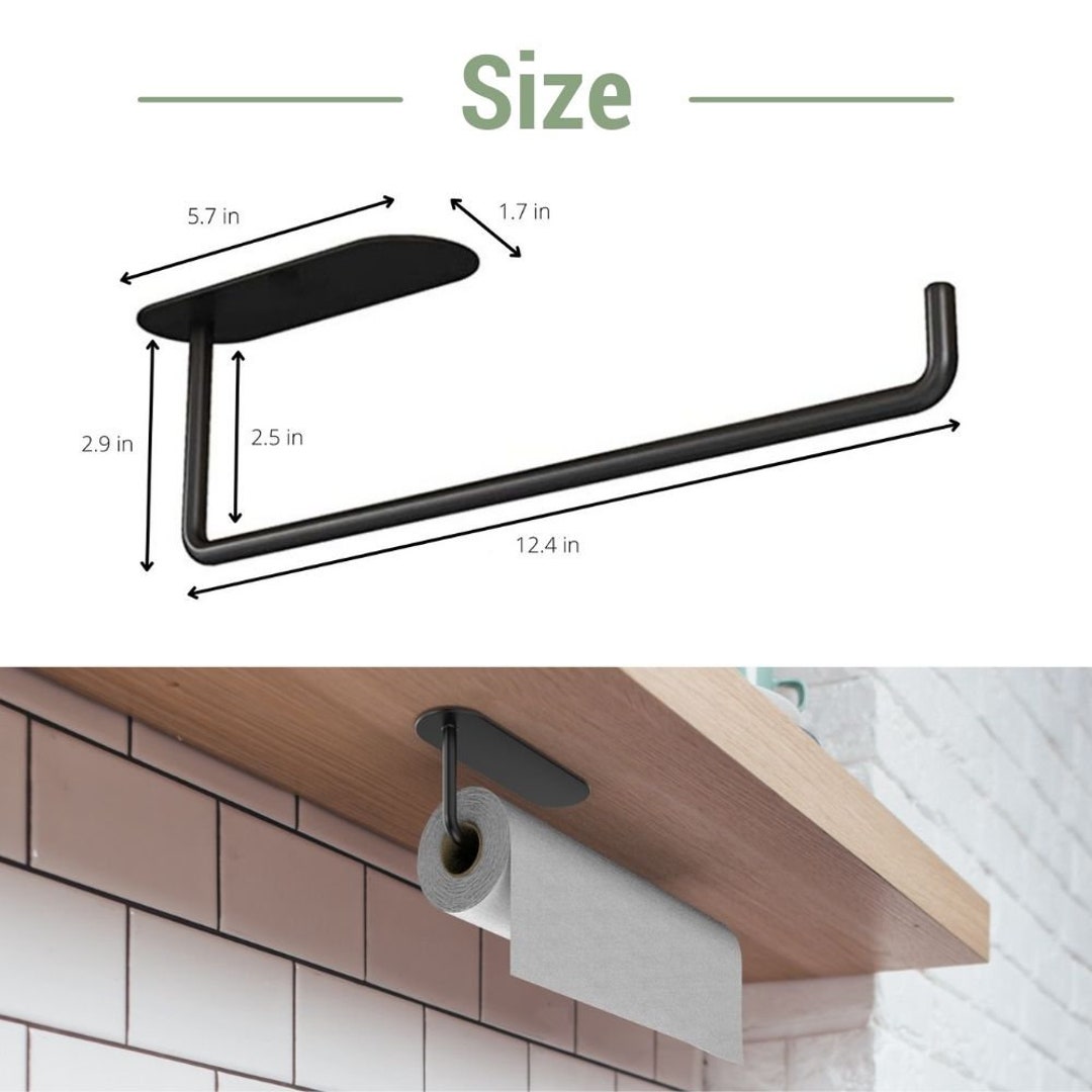 Mavis Miki Under Counter Paper Towel Holder, Heavy Duty Towel Rack for ...