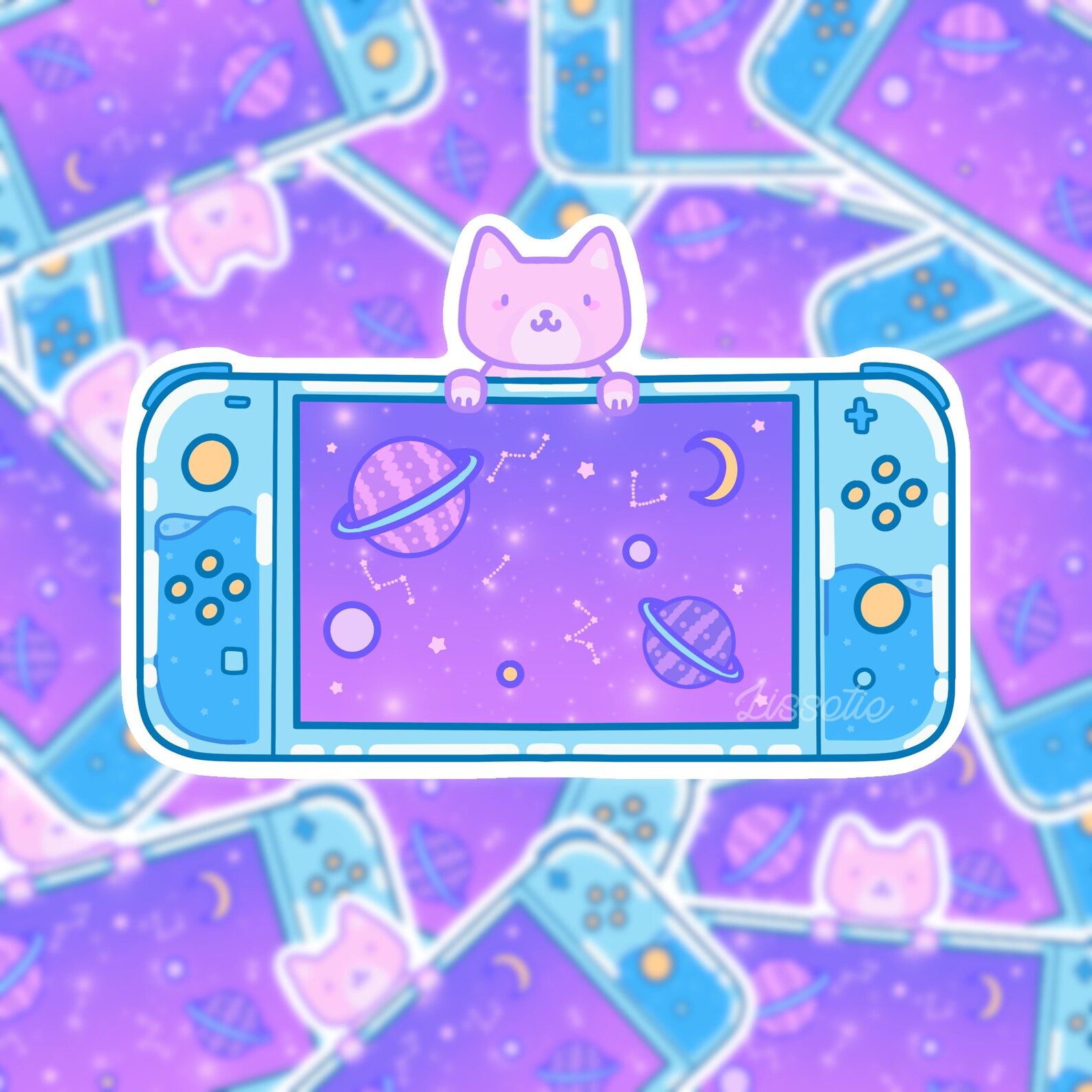 Nintendo Switch Cute Cat Glaxy Kawaii Adorable Journaling - Etsy