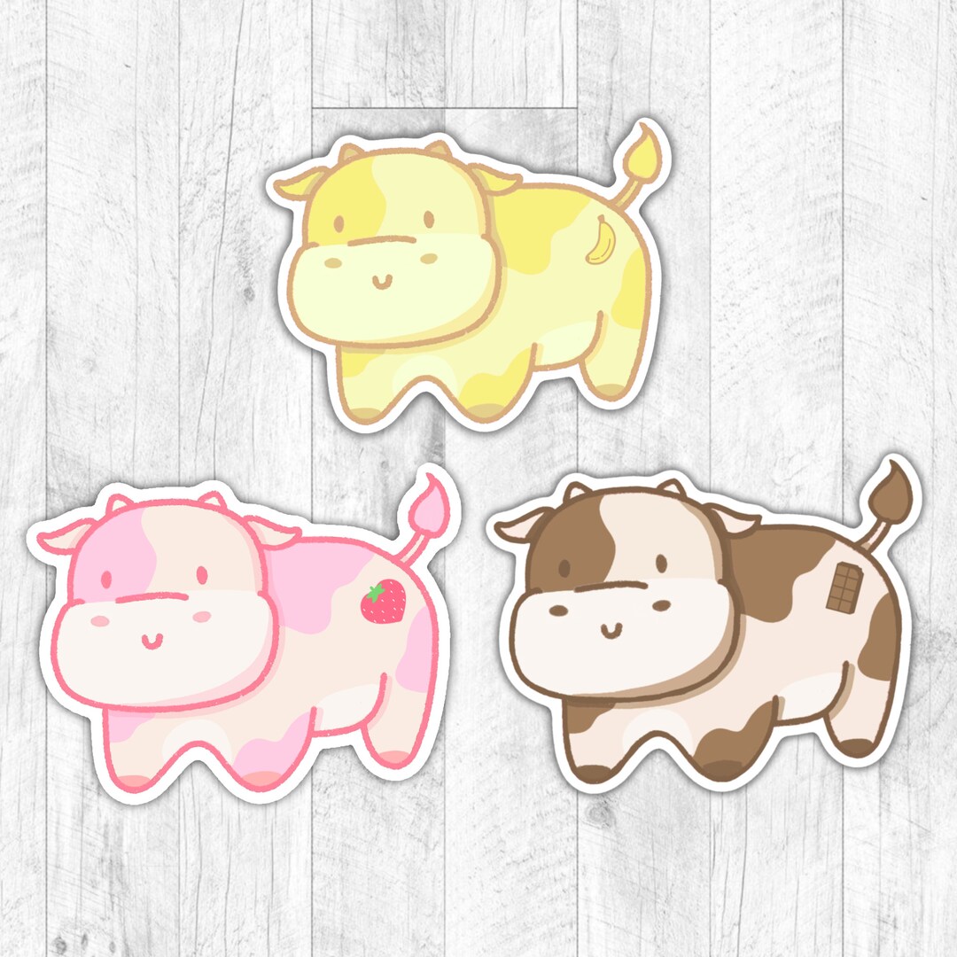 Strawberry Chocolate Banana Cow Pink Pastel Cute Kawaii Planner ...