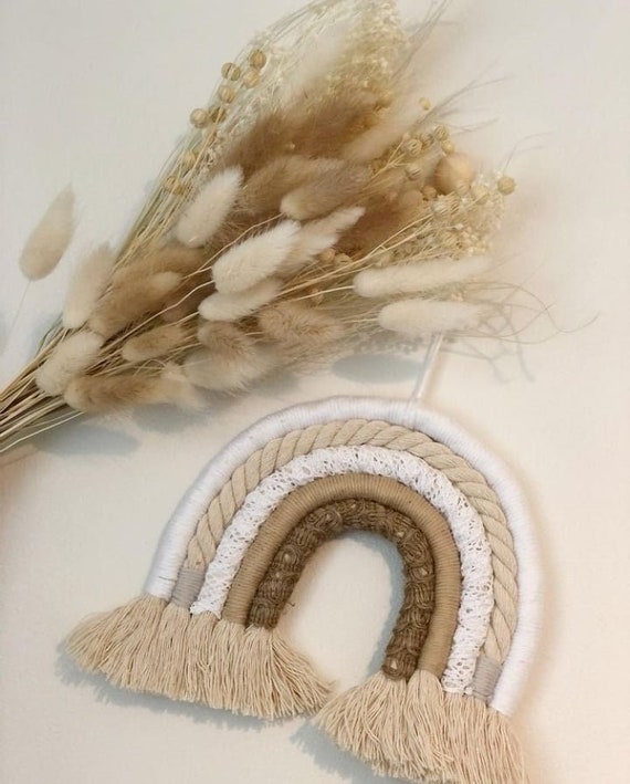 Macrame Rainbow boho wall art bohemian decor scandi nursery Art ...