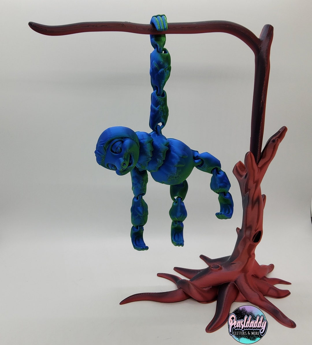 3D Flexible Sloth With Tree - Etsy
