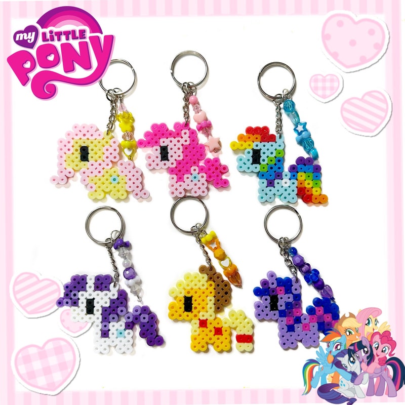 Perler Bead Keychain - Etsy