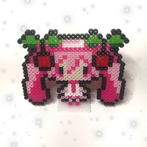 Hatsune Miku Perler Bead Standee Miku Figure Hatsune Miku Figure ...