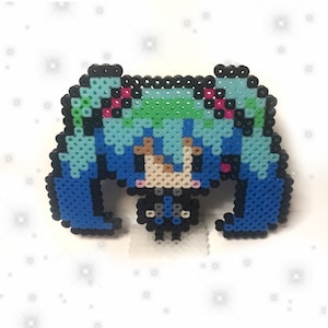 Hatsune Miku Perler Bead Standee Miku Figure Hatsune Miku Figure ...