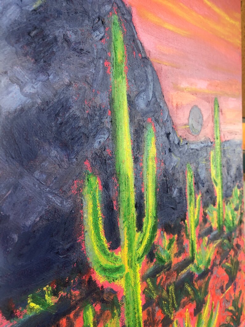Original Southwestern West Landscape Cactus Succulent Arizona New ...