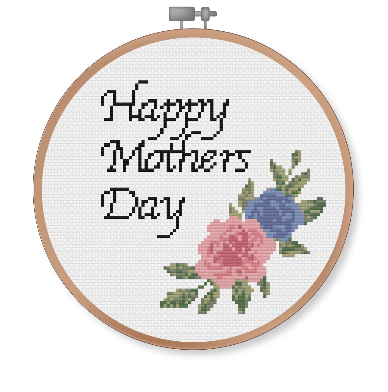 Happy Mothers Day Cross Stitch Pattern / Mum Cross Stitch Pattern ...