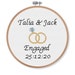 Personalised Engaged Cross Stitch / Personalised Engagement Cross ...