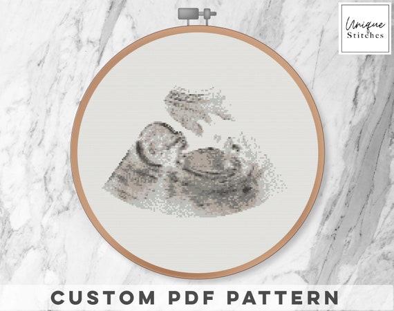 Custom Baby Ultrasound Scan Cross Stitch Pattern / Baby Scan | Etsy