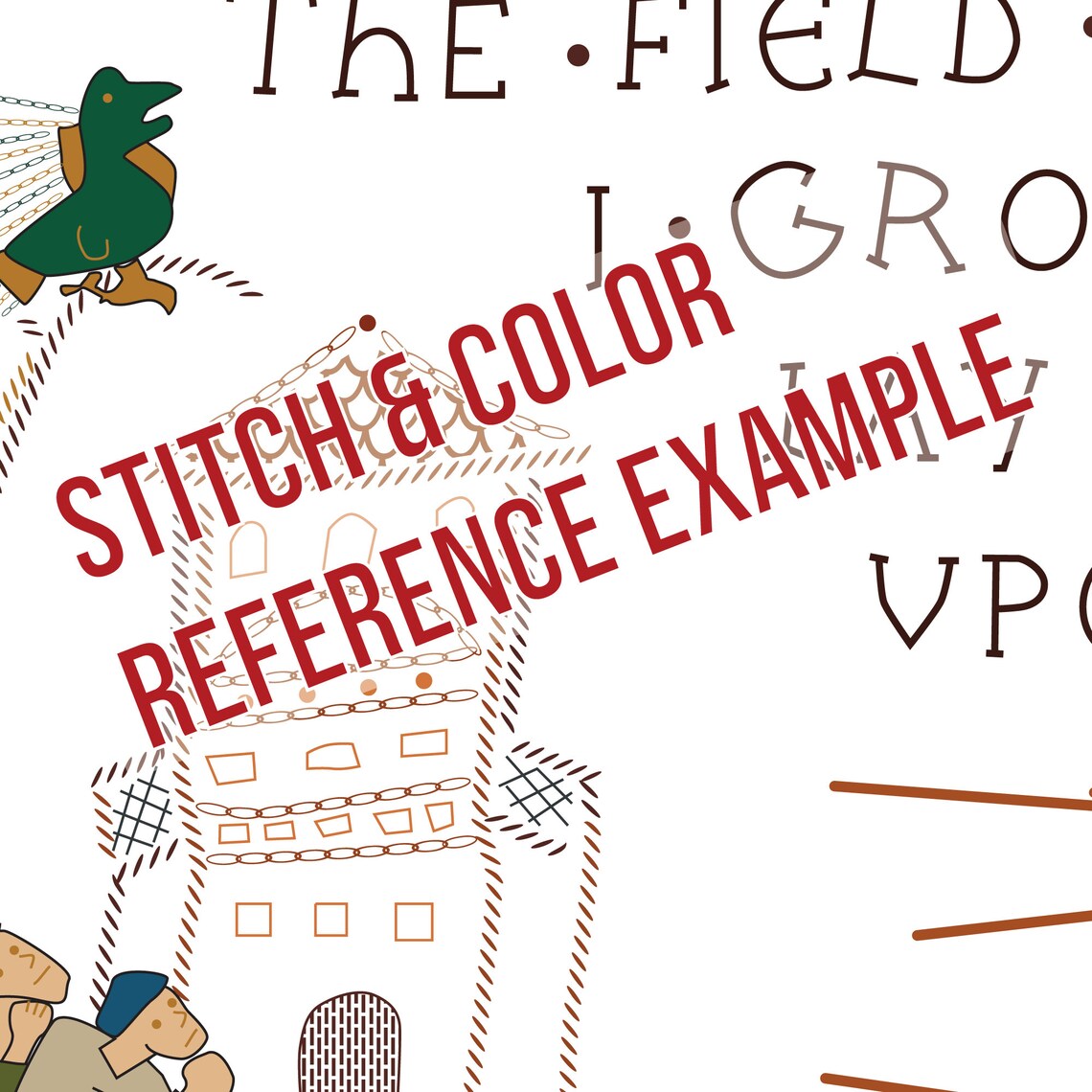 Behold the Field in Which I Grow My Fvcks Embroidery Pattern - Etsy