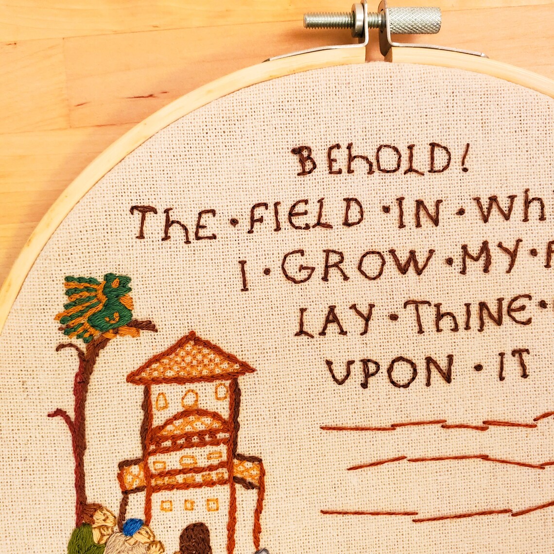 Behold the Field in Which I Grow My Fvcks Embroidery Pattern - Etsy