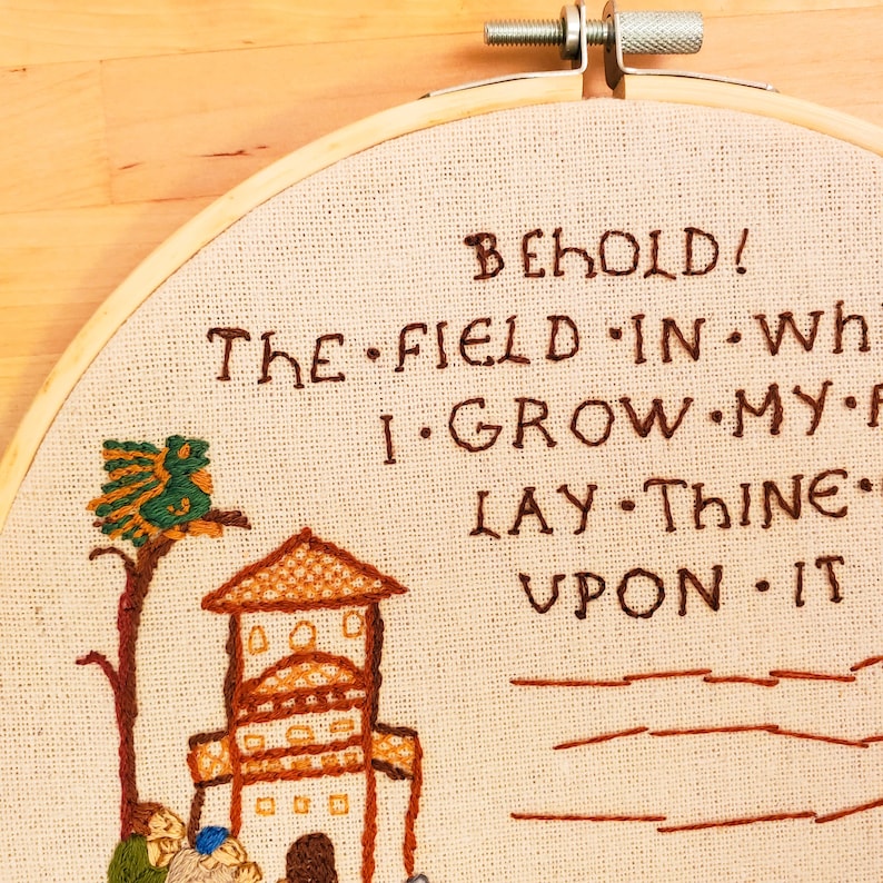 Behold the Field in Which I Grow My Fvcks - Embroidery Pattern PDF - Etsy