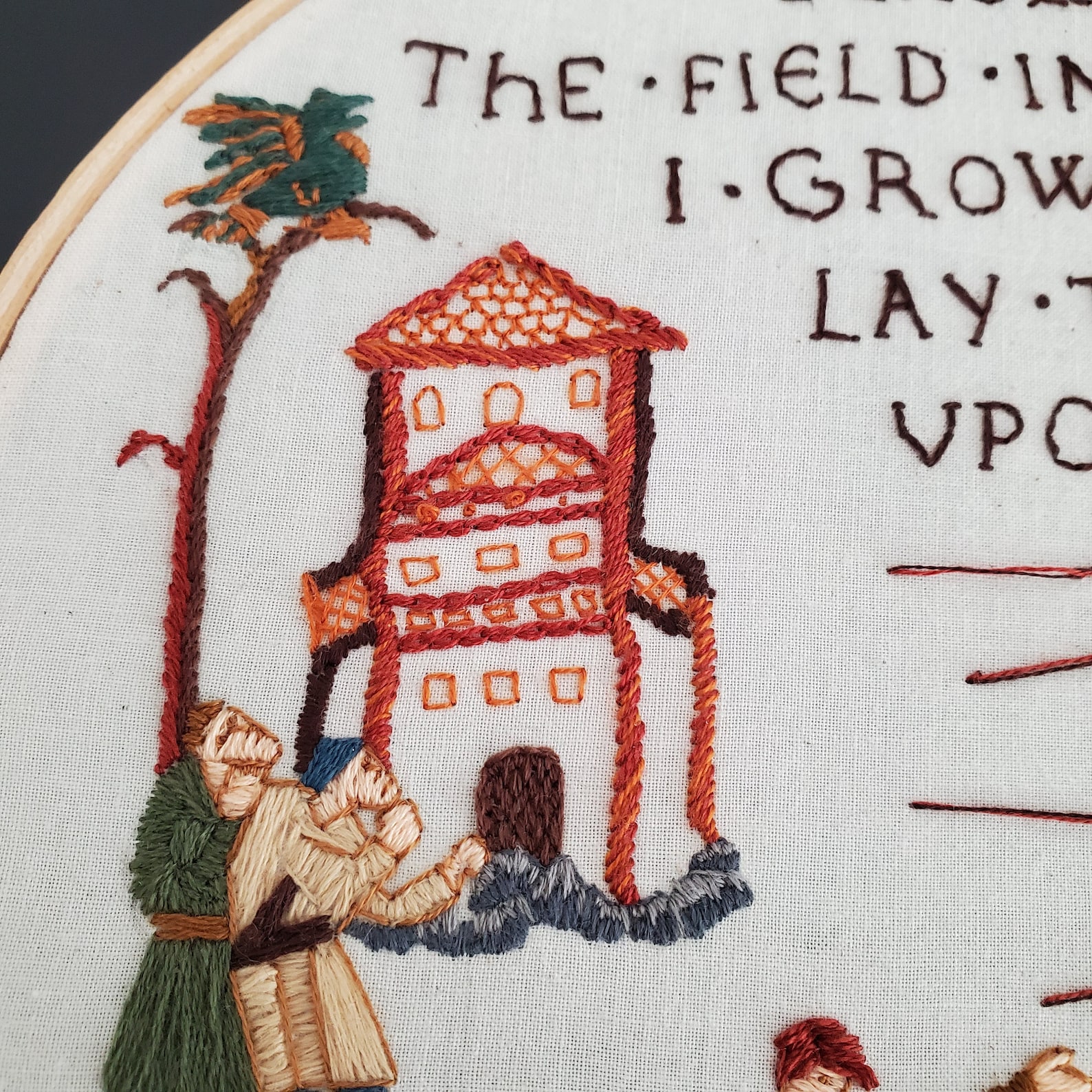 Behold the Field in Which I Grow My Fvcks Embroidery Pattern | Etsy
