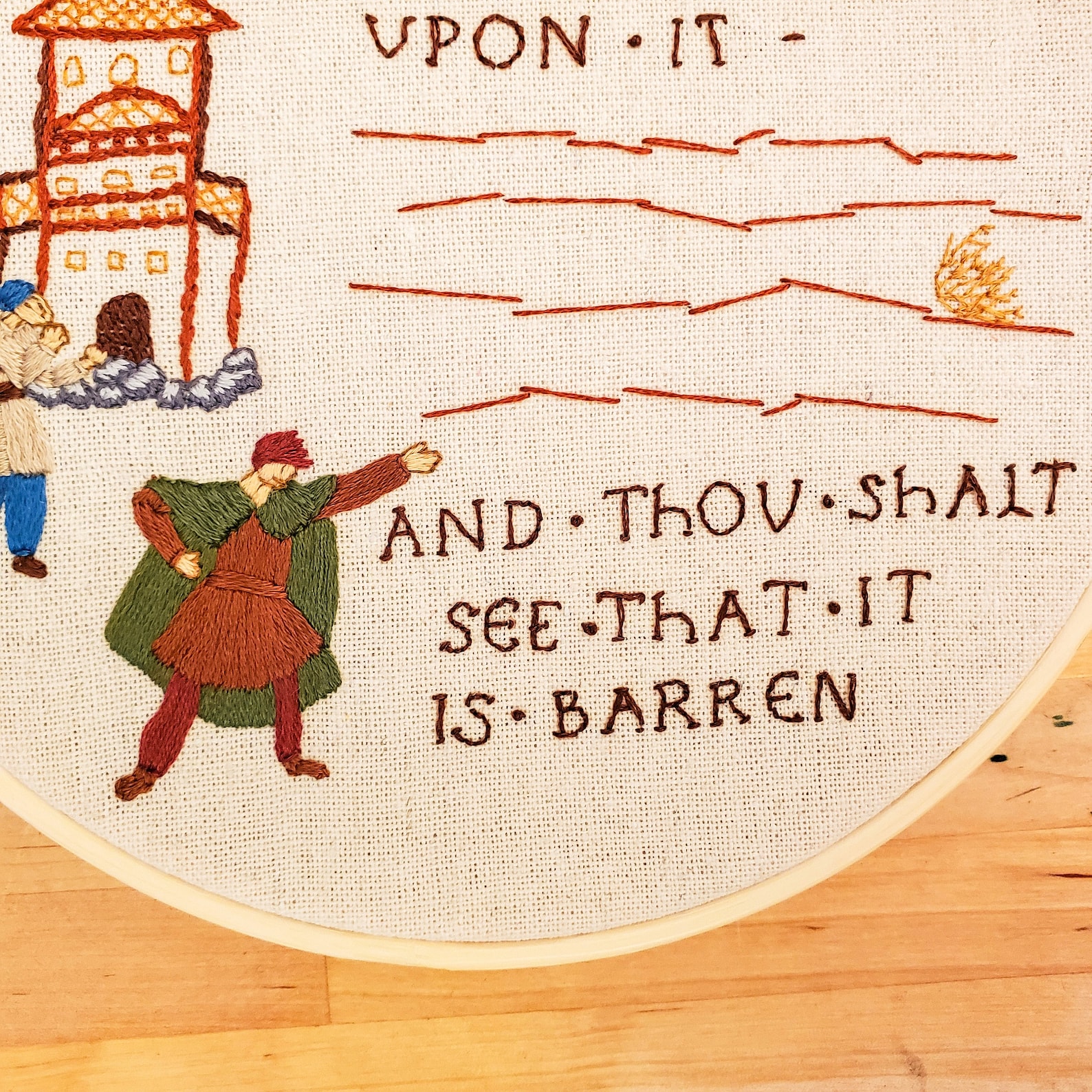 Behold the Field in Which I Grow My Fvcks Embroidery Pattern - Etsy UK