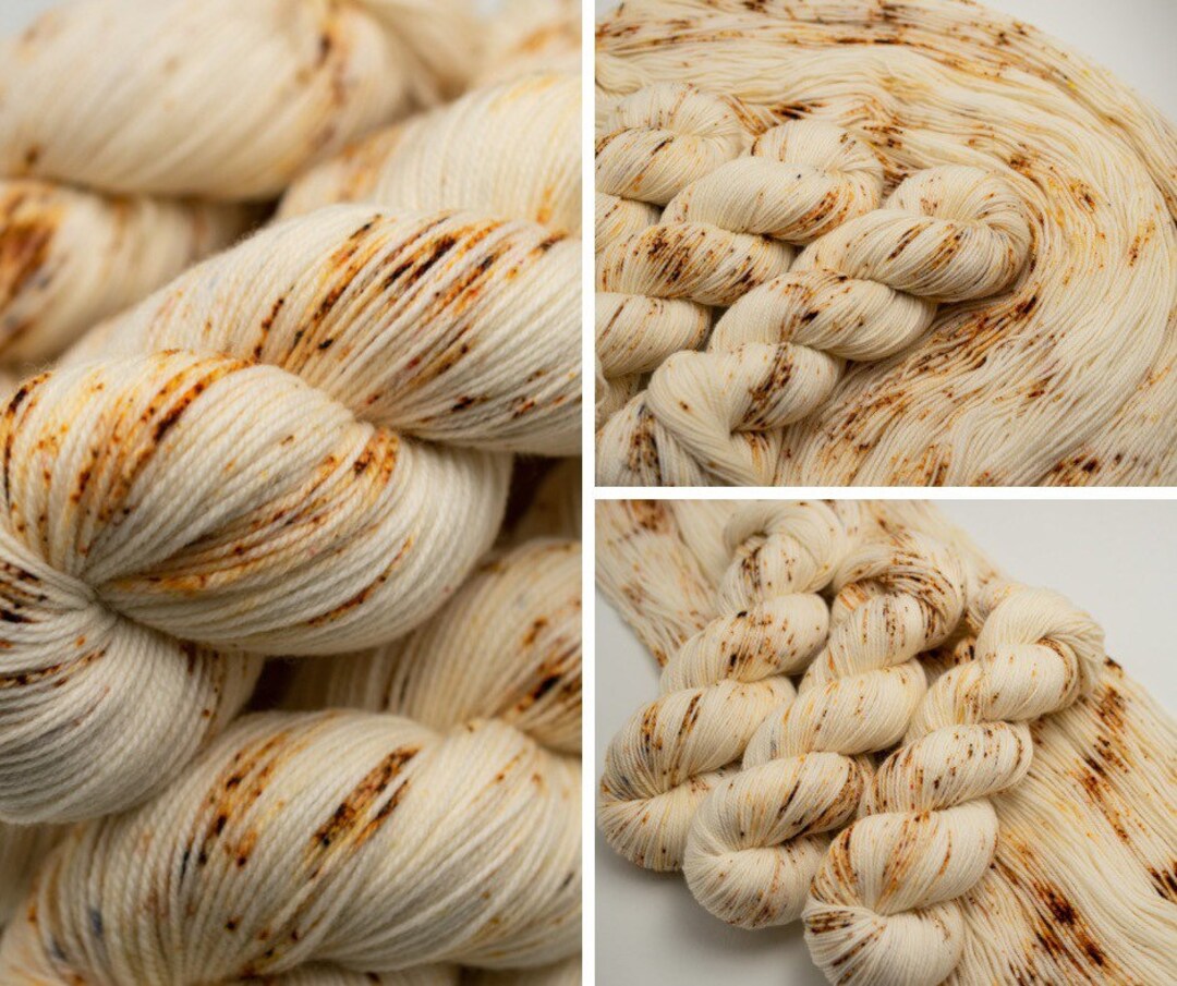 Embers & Ivory- 115g Superwash Merino Dk 3 Ply 280 Yards, OR- 115g ...