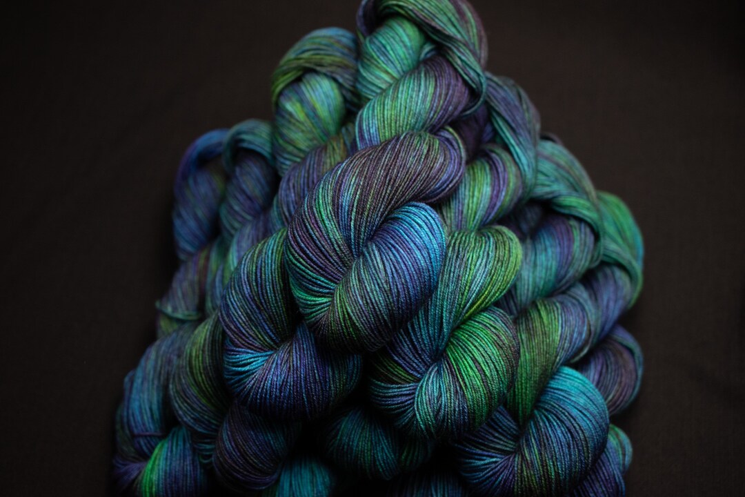 Random Attraction, Hand Dyed Merino Superwash Yarn, Dk or Worsted ...
