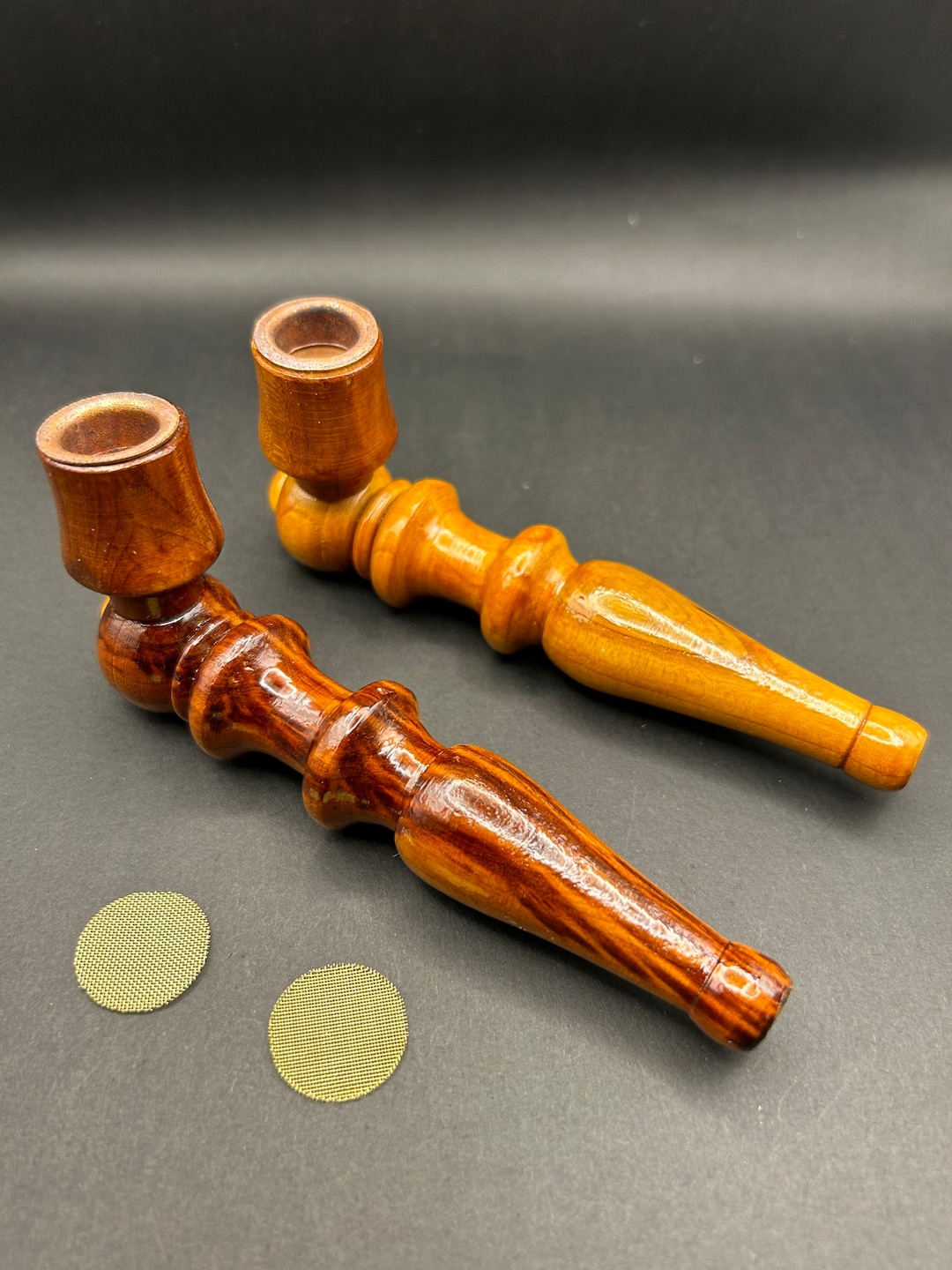 Handmade Apricot Wood Pipe, 2 Screen - Etsy
