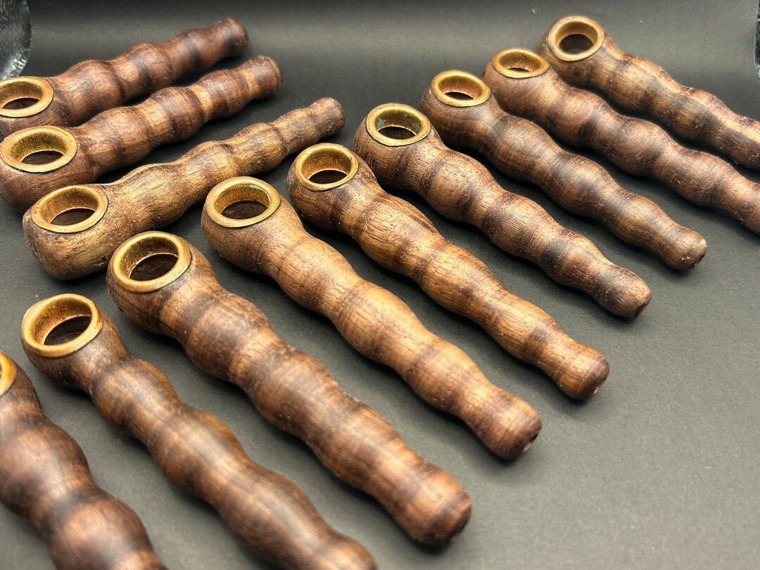 Handmade American Black Walnut Wood Pipe, 2 Screen - Etsy