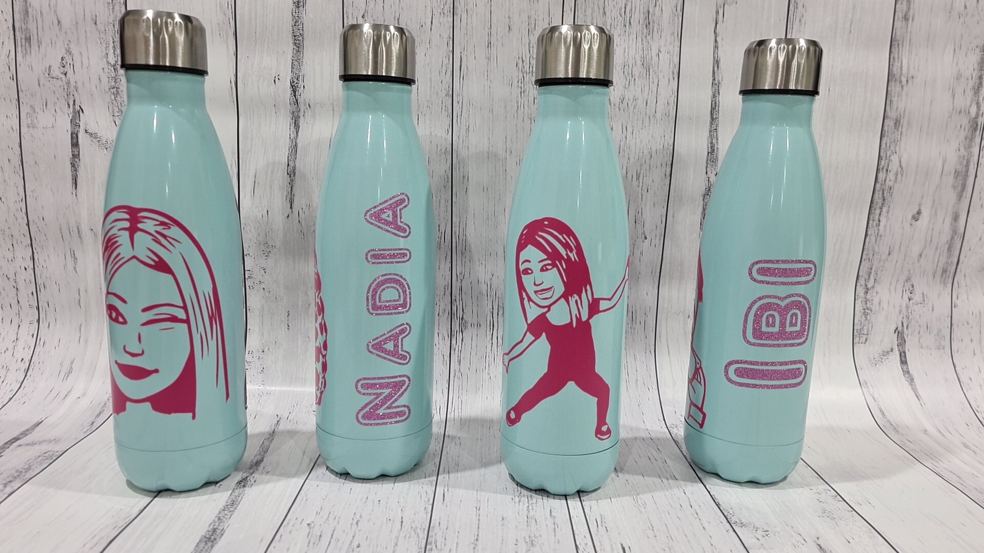 Personalised Bitmoji Water Bottles - Etsy