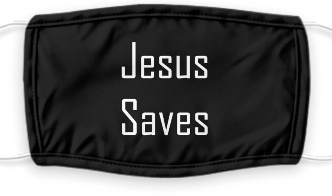 Jesus Saves Christian Adult Face Mask, Christian Face Mask, Mask With ...