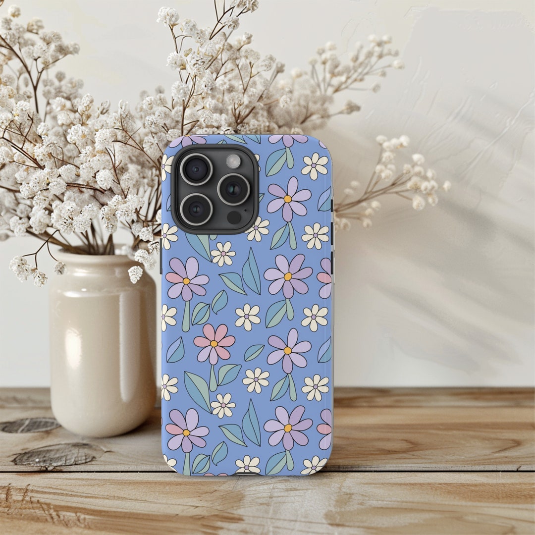 Cute Pastel Flowers Tough Phone Case - Compatible With Iphone, Galaxy ...
