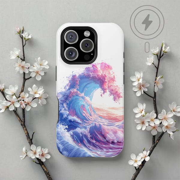 Blue Wave Phone Case - Etsy