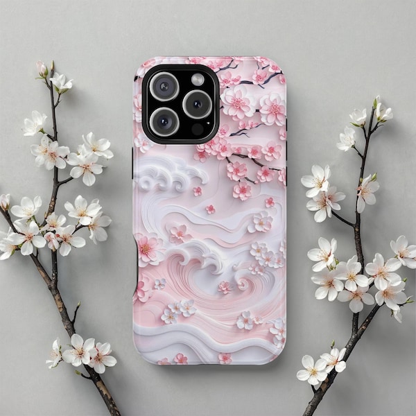Wave Cherry Blossom Case - Etsy