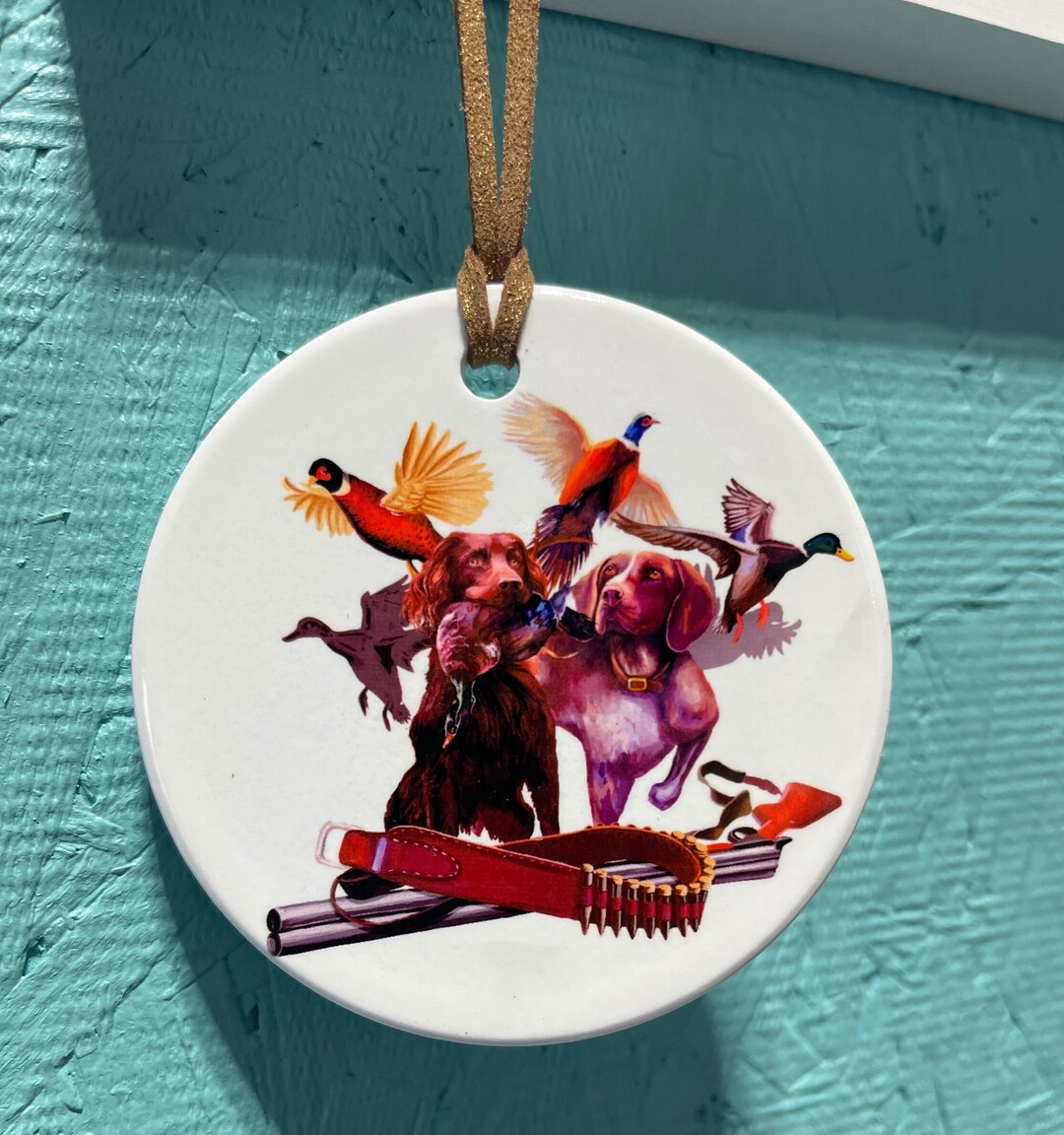 Boykin Spaniel Duck Hunt Ornament: Little Brown Dog Gift - Etsy