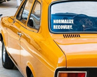Recovery Car Decal - Etsy