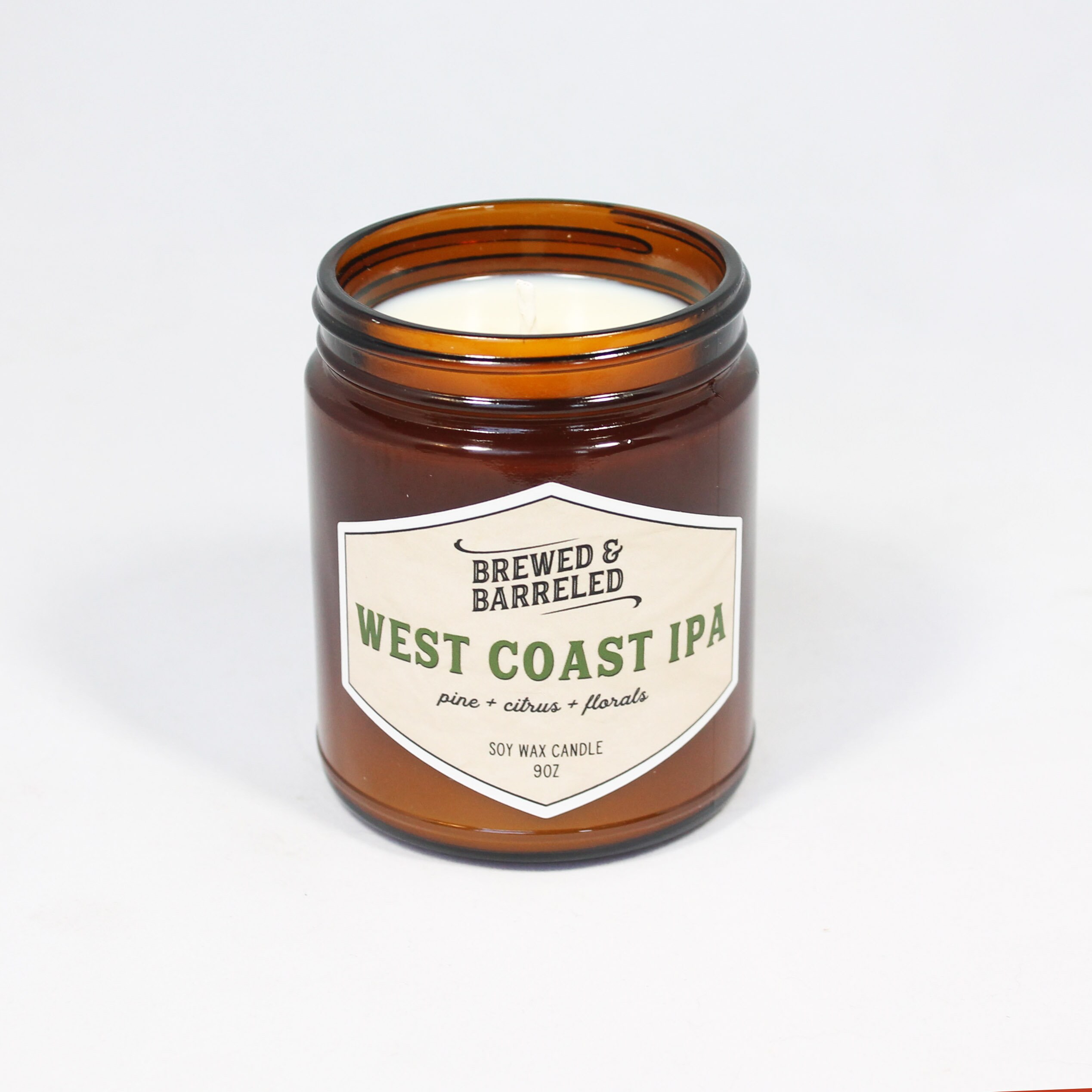 West Coast IPA | Beer-themed Soy Wax Candle | 9oz Jar - Etsy