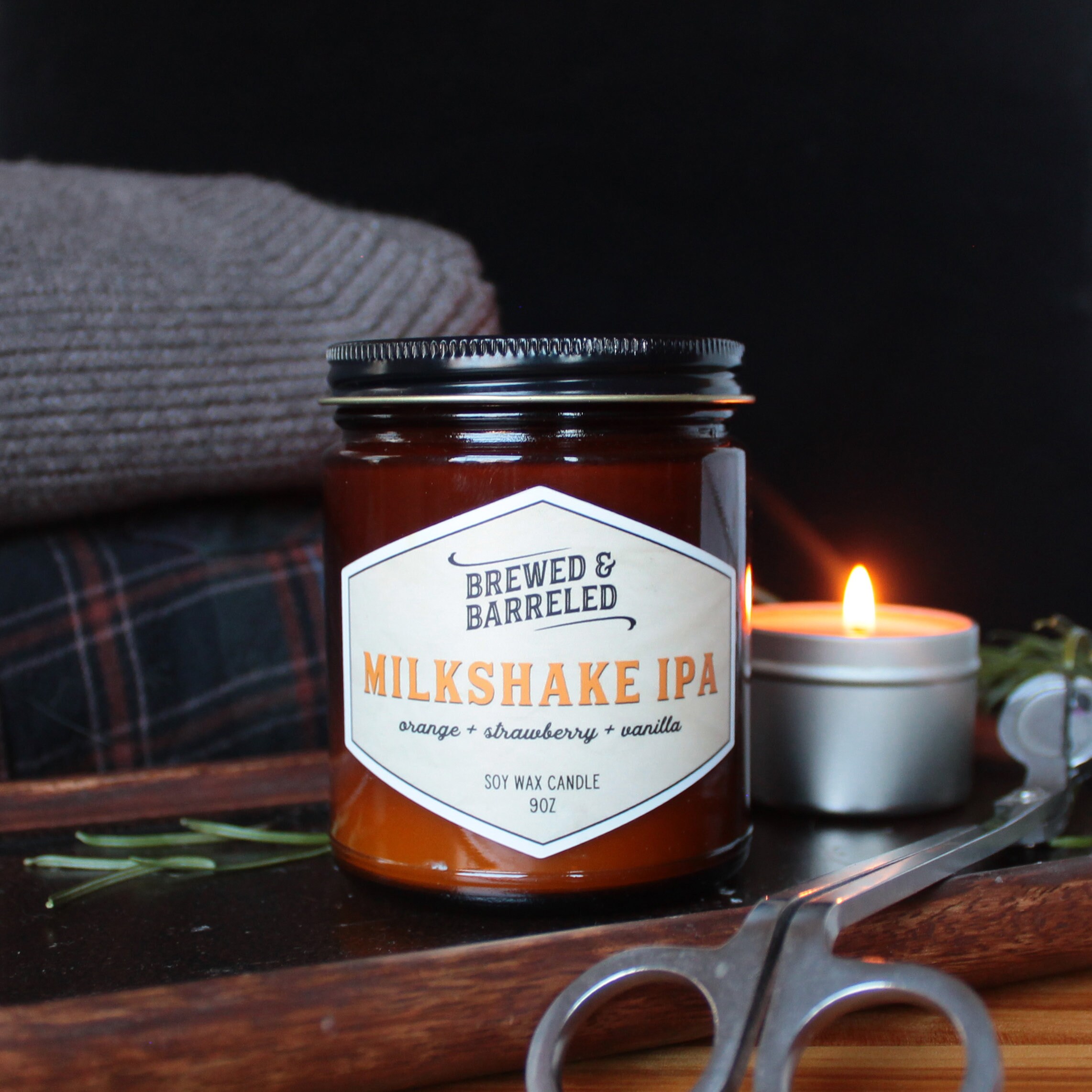 Milkshake IPA Beer-themed Soy Wax Candle 9oz Jar - Etsy