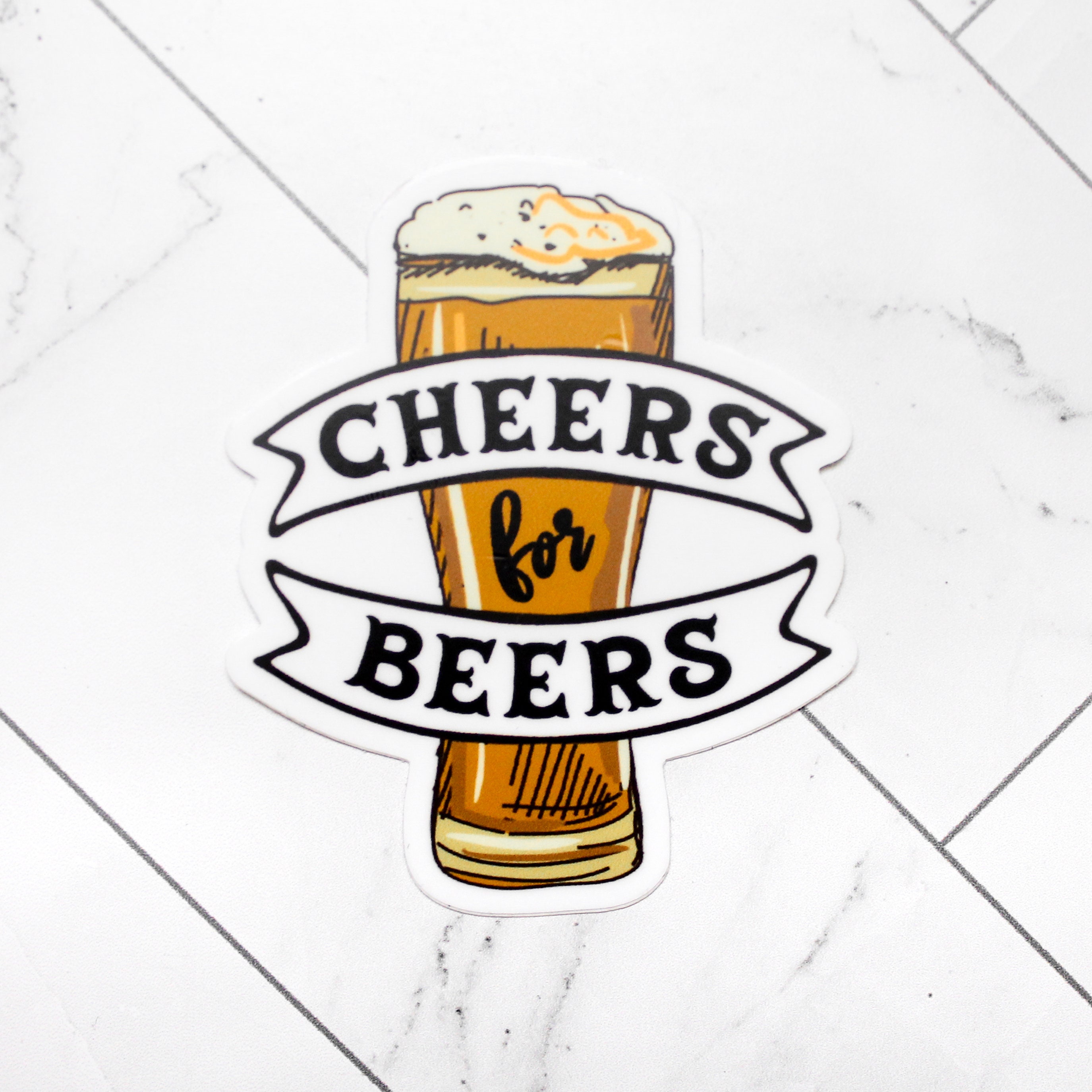 Cheers for Beers Sticker - Etsy