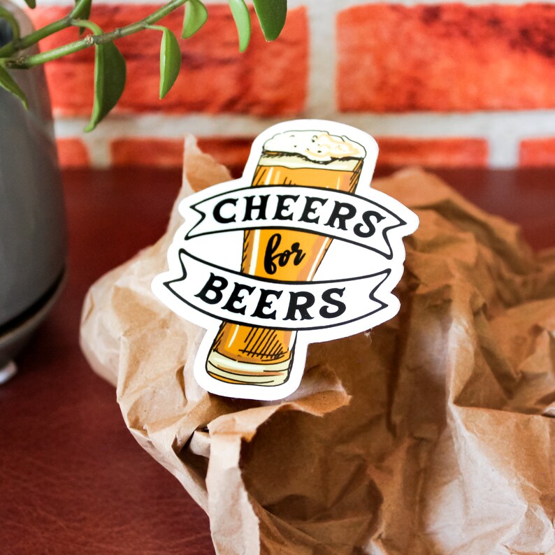 Cheers for Beers Sticker - Etsy