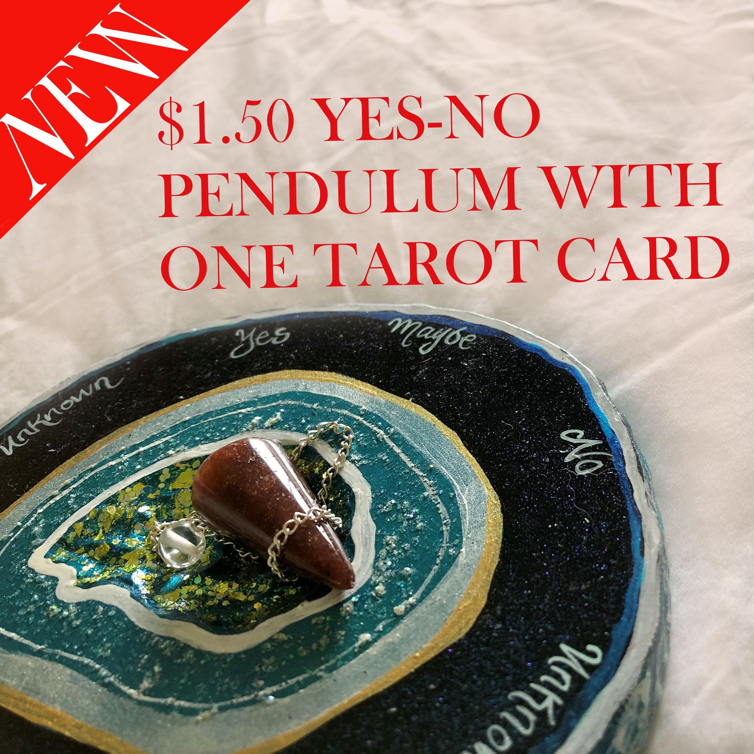 Yes-no Pendulum Reading W/ One-card Tarot Supplemental - Etsy