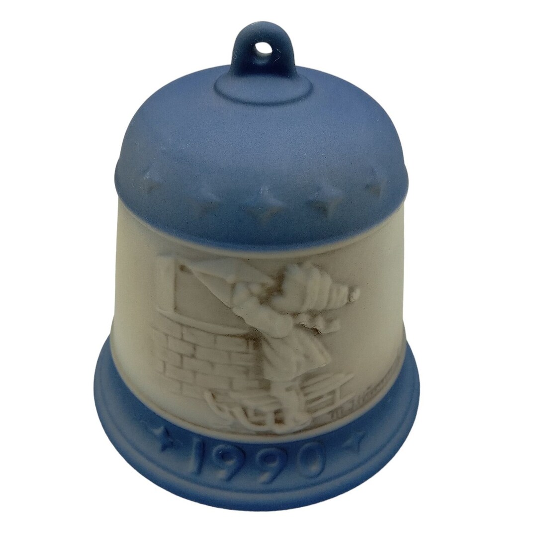 Vintage Goebel Hummel Christmas Bell Ornament, 1990 'letter to Santa ...